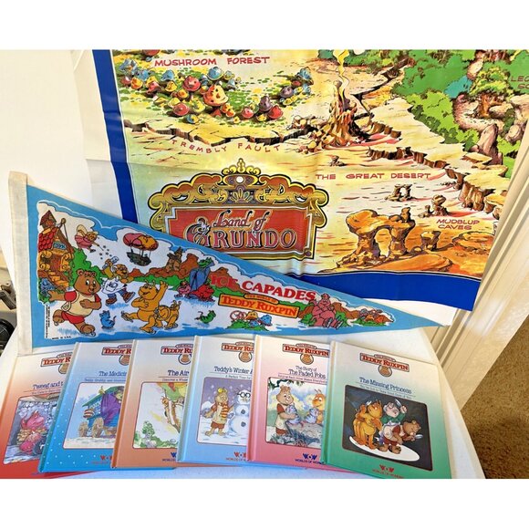 Worlds of Wonder | Toys | Teddy Ruxpin Works Original Box Map Book Tape ...